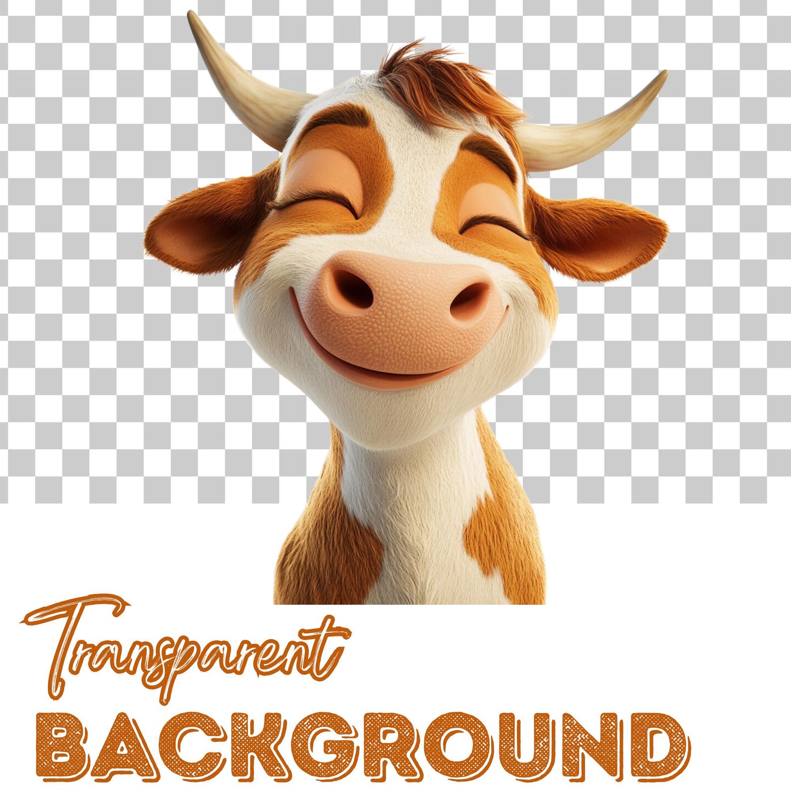 Quirky and Grumpy Cow Clipart Set, 20 Cute & Funny Designs, Digital ...