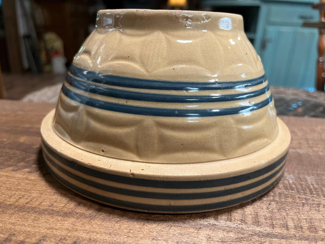 Vintage Yellow Ware Stone Mixing Bowl 7.5 w. - Etsy