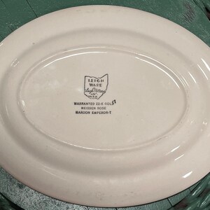 Two Leigh Ware Oval Plates - Etsy