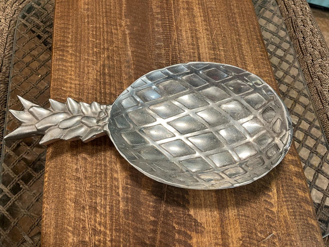 Vintage Pewter Pineapple Serving Dish 12 " Long . - Etsy