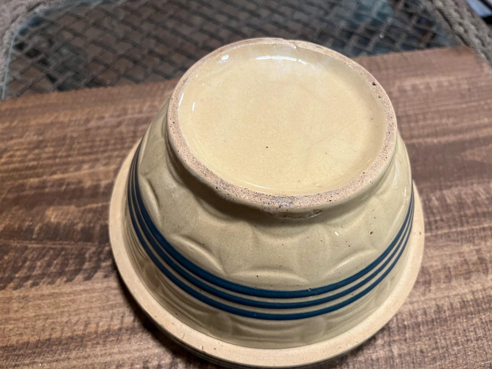 Vintage Yellow Ware Stone Mixing Bowl 7.5 w. - Etsy