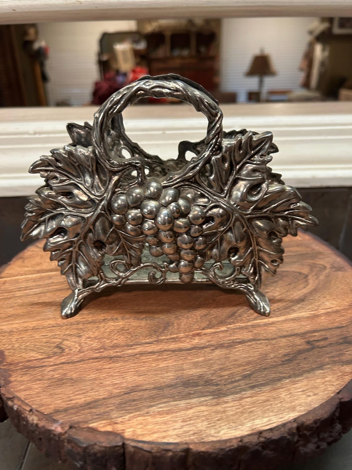 Vintage Godinger 1994 Silver Napkin or Letter Holder. Grape Cluster - Etsy