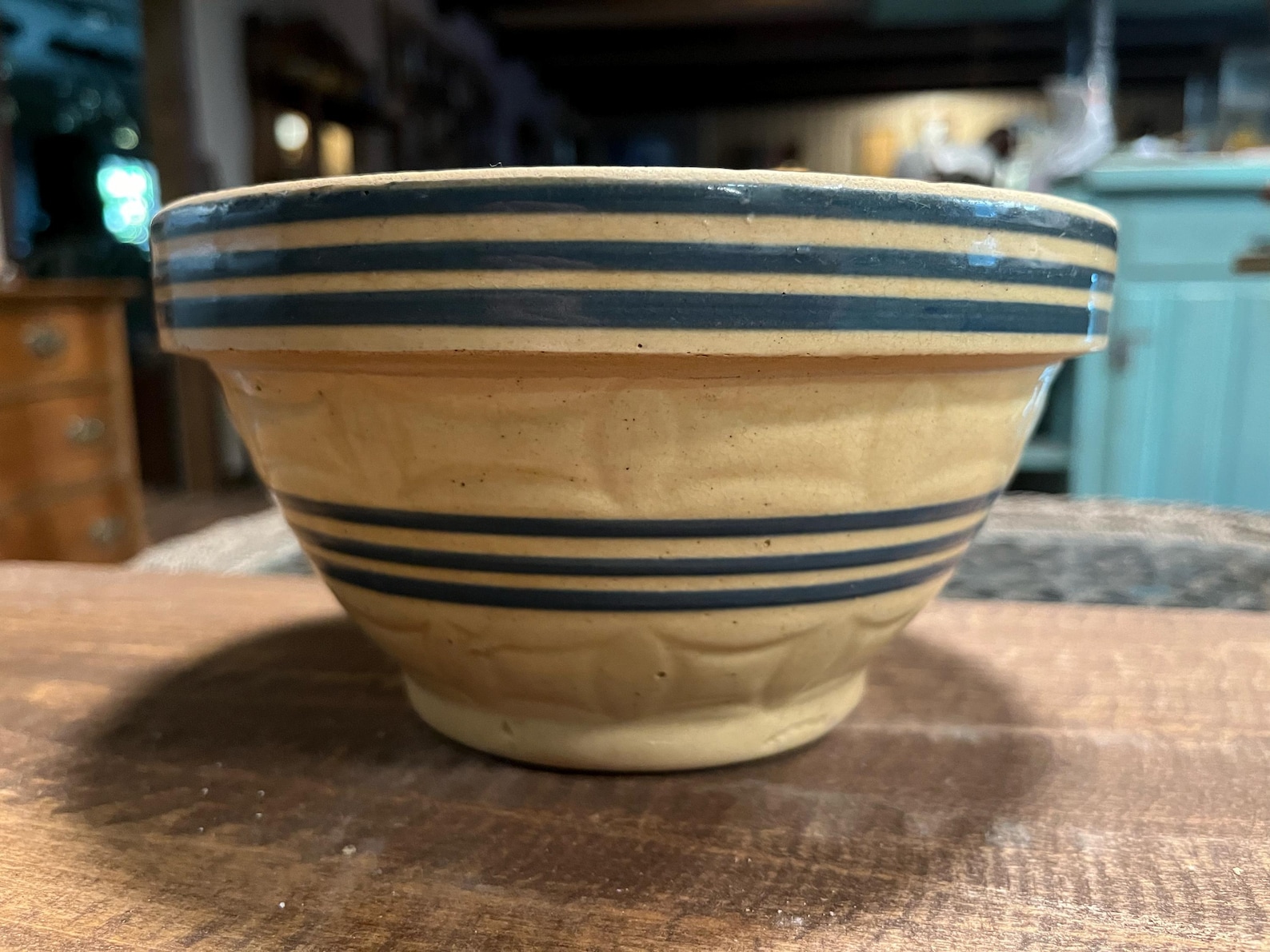 Vintage Yellow Ware Stone Mixing Bowl 7.5 w. - Etsy