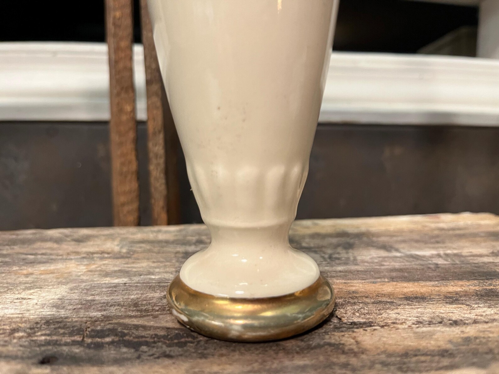 Ceramic Porcelain Vase With Violets Trimmed in Gold. - Etsy
