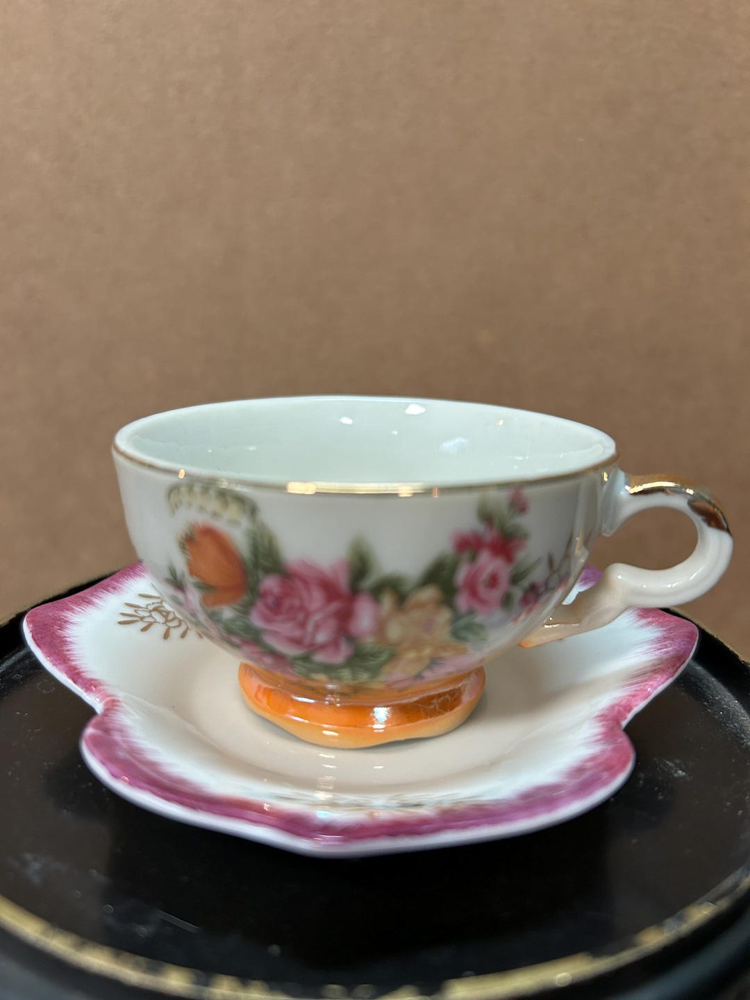 Rare Vintage Royal Crown Tea Cup and Saucer Set - Etsy