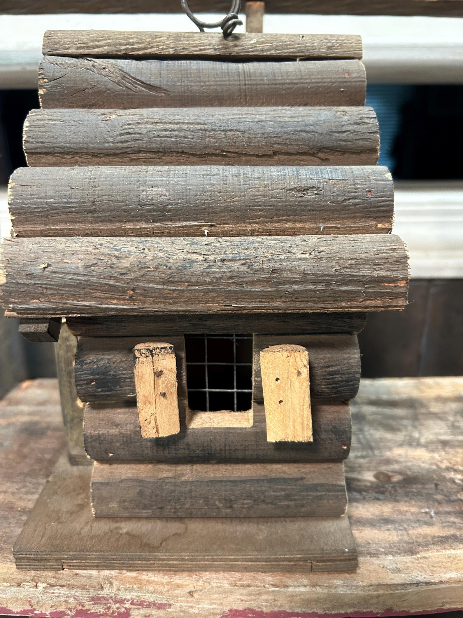 Rustic Country Bird House Made With Sawed Small Tree Limbs. - Etsy