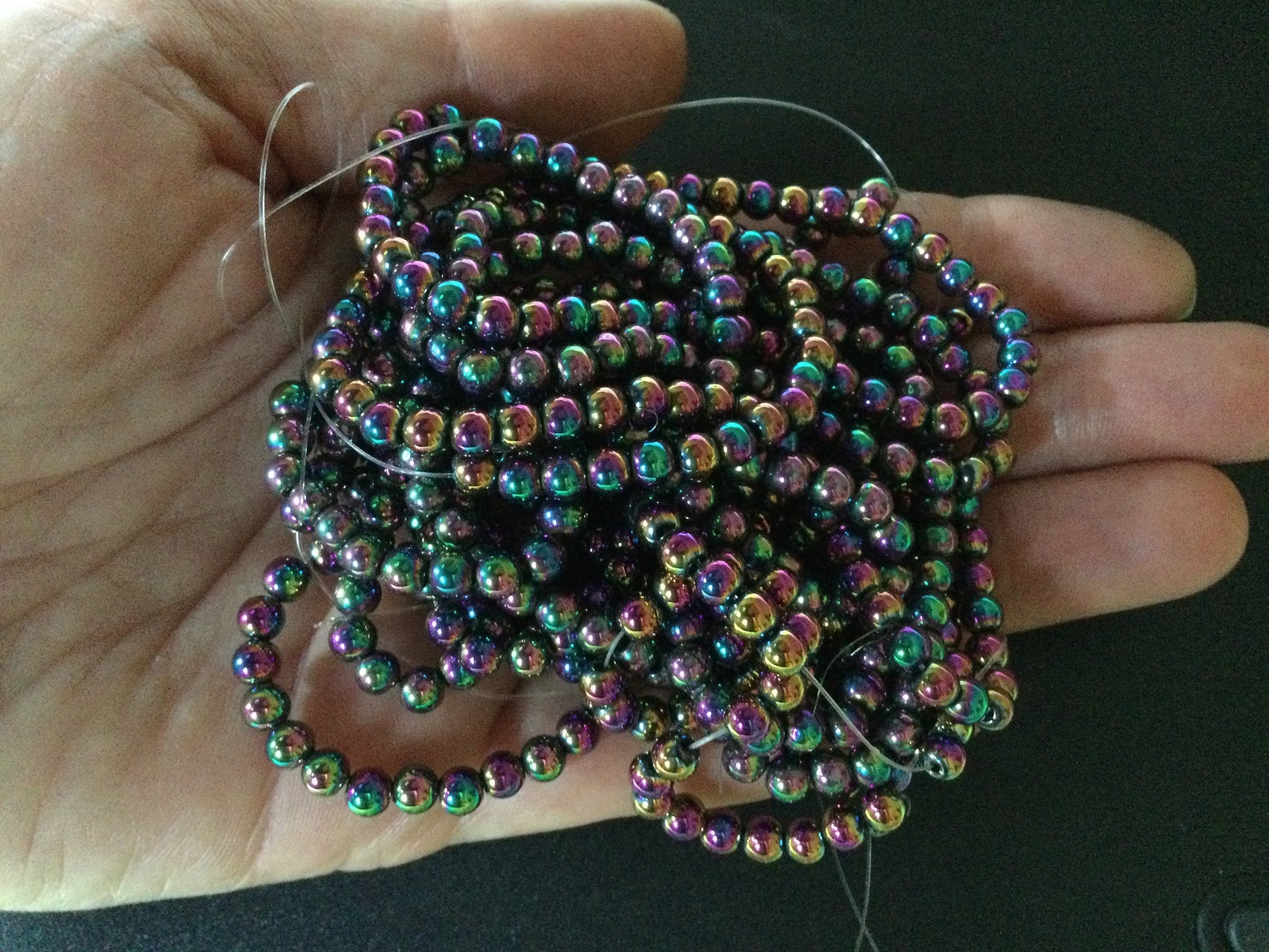 Rainbow Hematite Earrings In Hypoallergenic Niobium Canadian Etsy