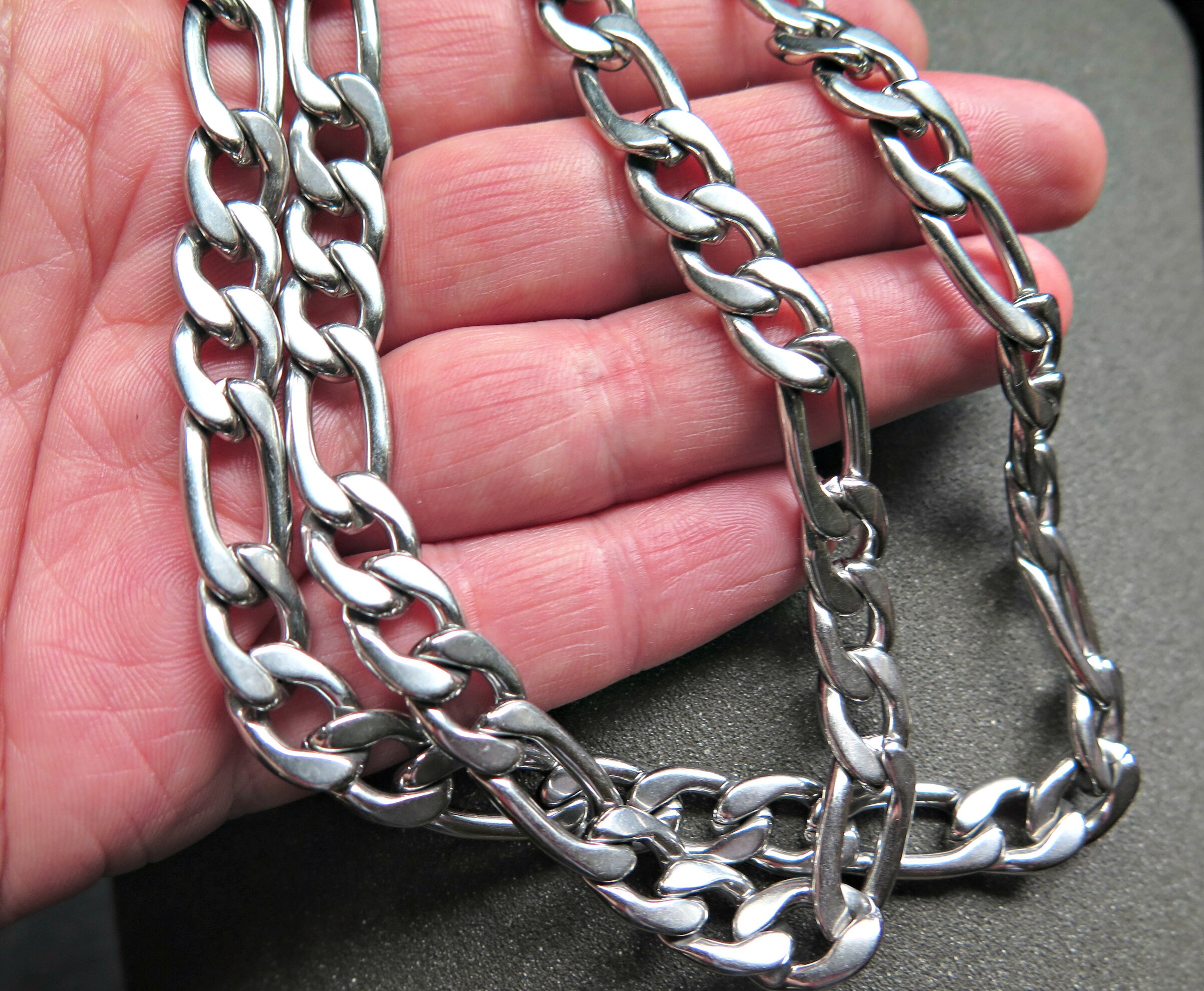 Mens Silver Necklace. 24 Inch Curb Chain for Men. Stainless | Etsy