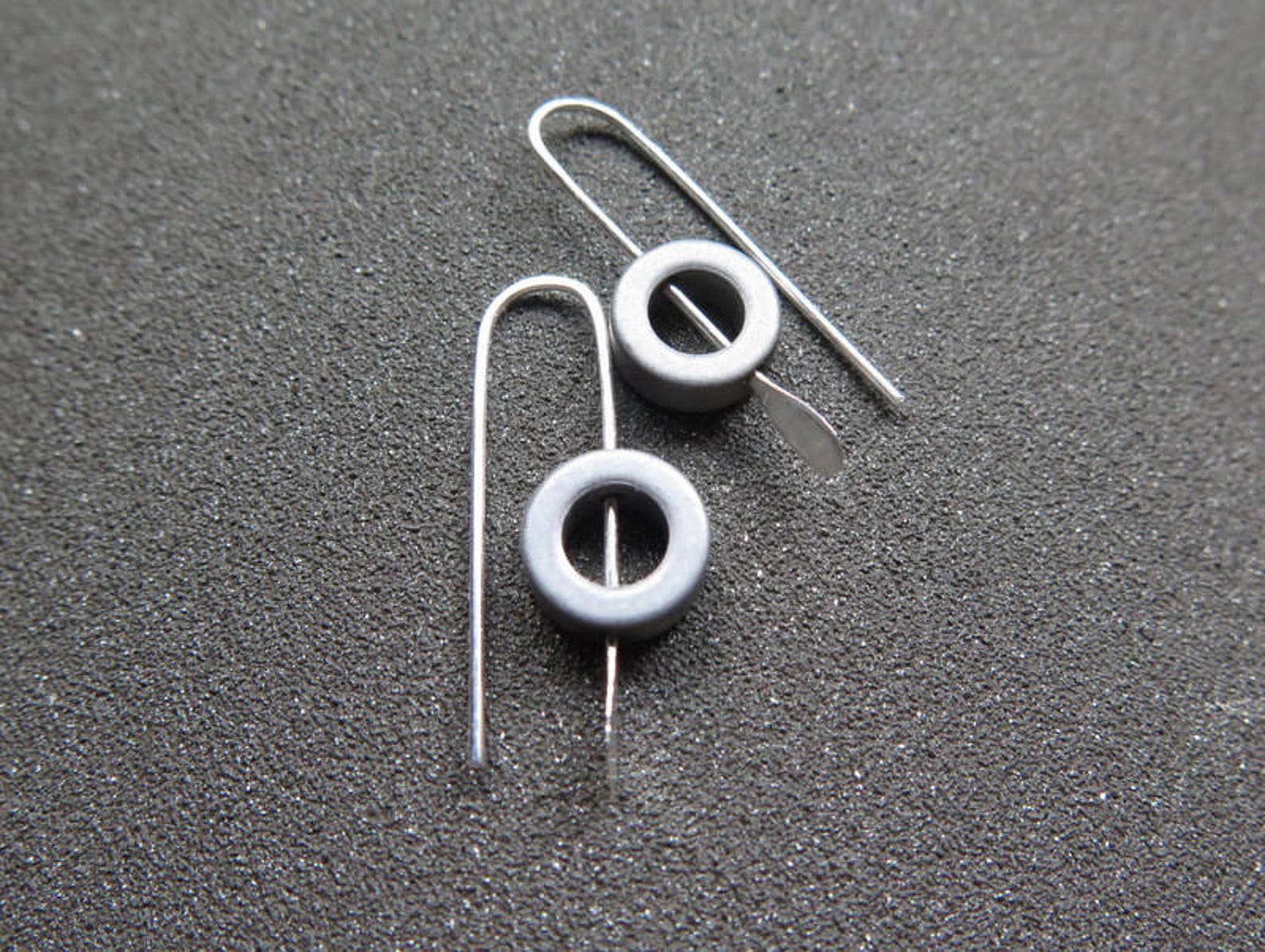 Small Silver Earrings. Modern Jewellery. Simple Earings. | Etsy