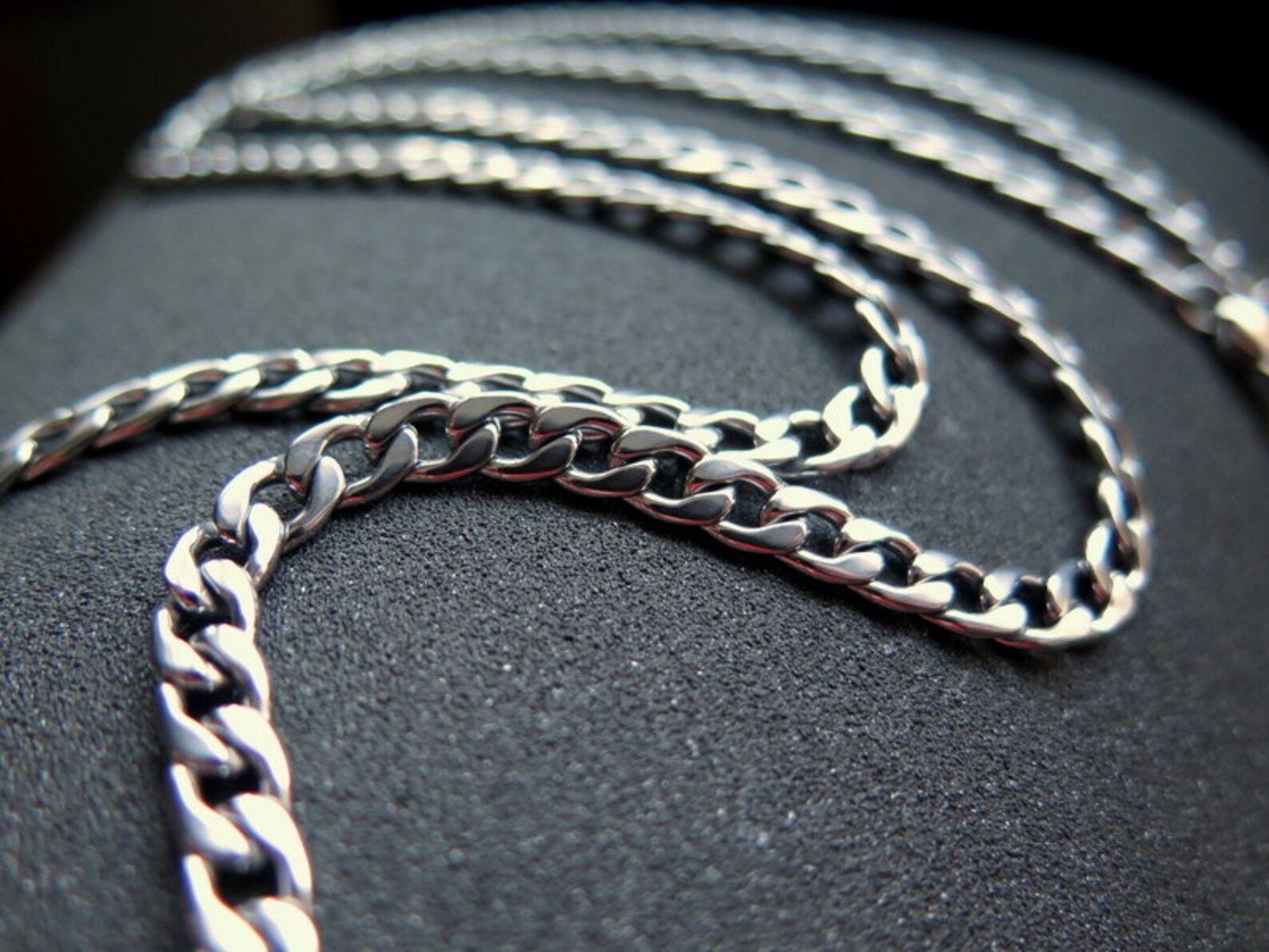 5mm Wide Mens Necklace. 22 Inch Curb Chain for Men. Stainless | Etsy