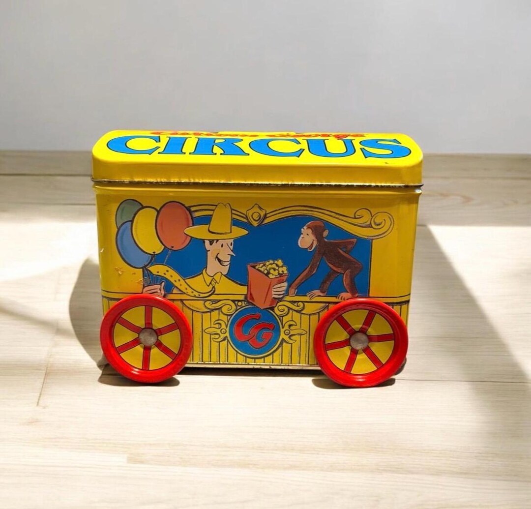Vintage Metal Curious George Circus Money Coin Bank - Etsy
