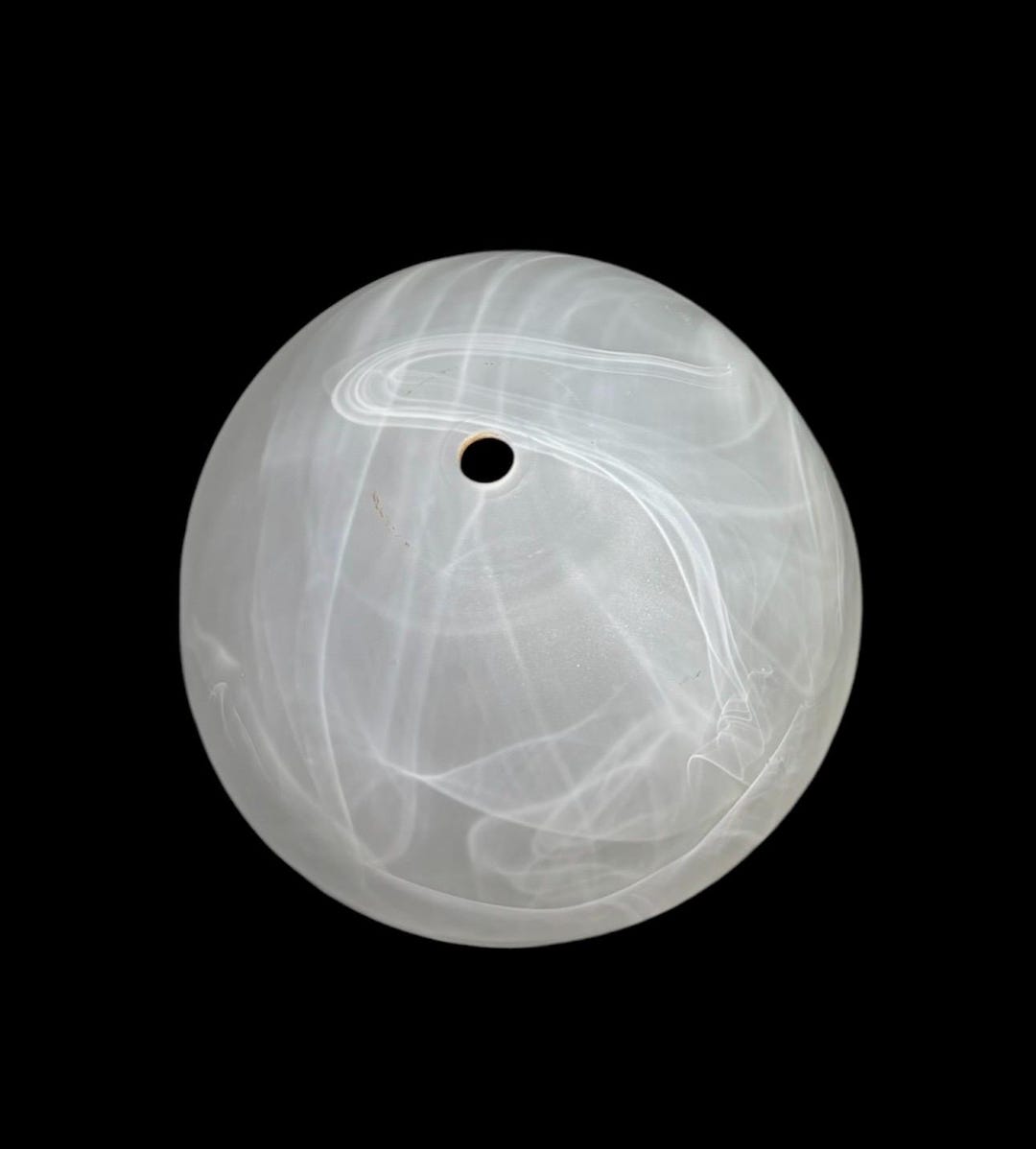 Vintage Large Dome Frosted Alabaster Light Shade - Etsy