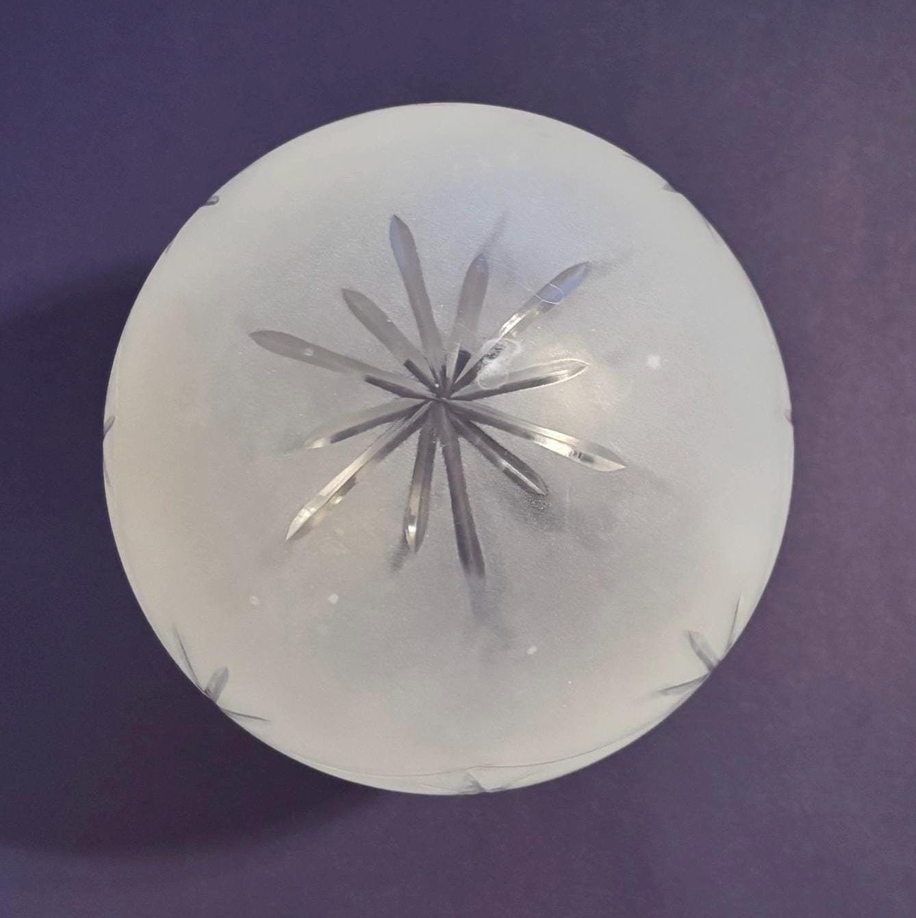 Vintage Frosted Diamond Glass Lamp Shade - Etsy