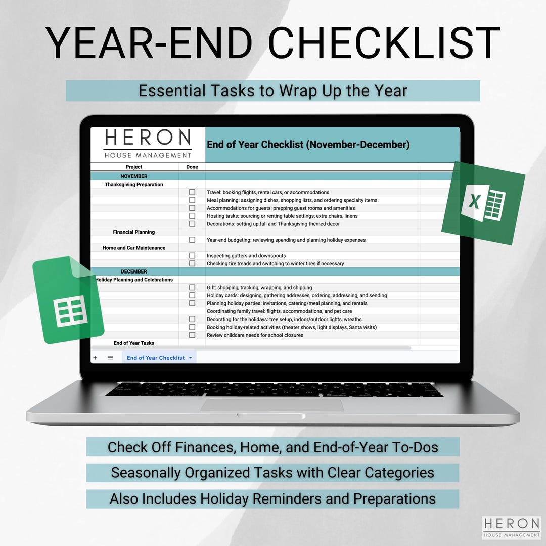 End-of-year Checklist for November & December: Stay Organized and ...