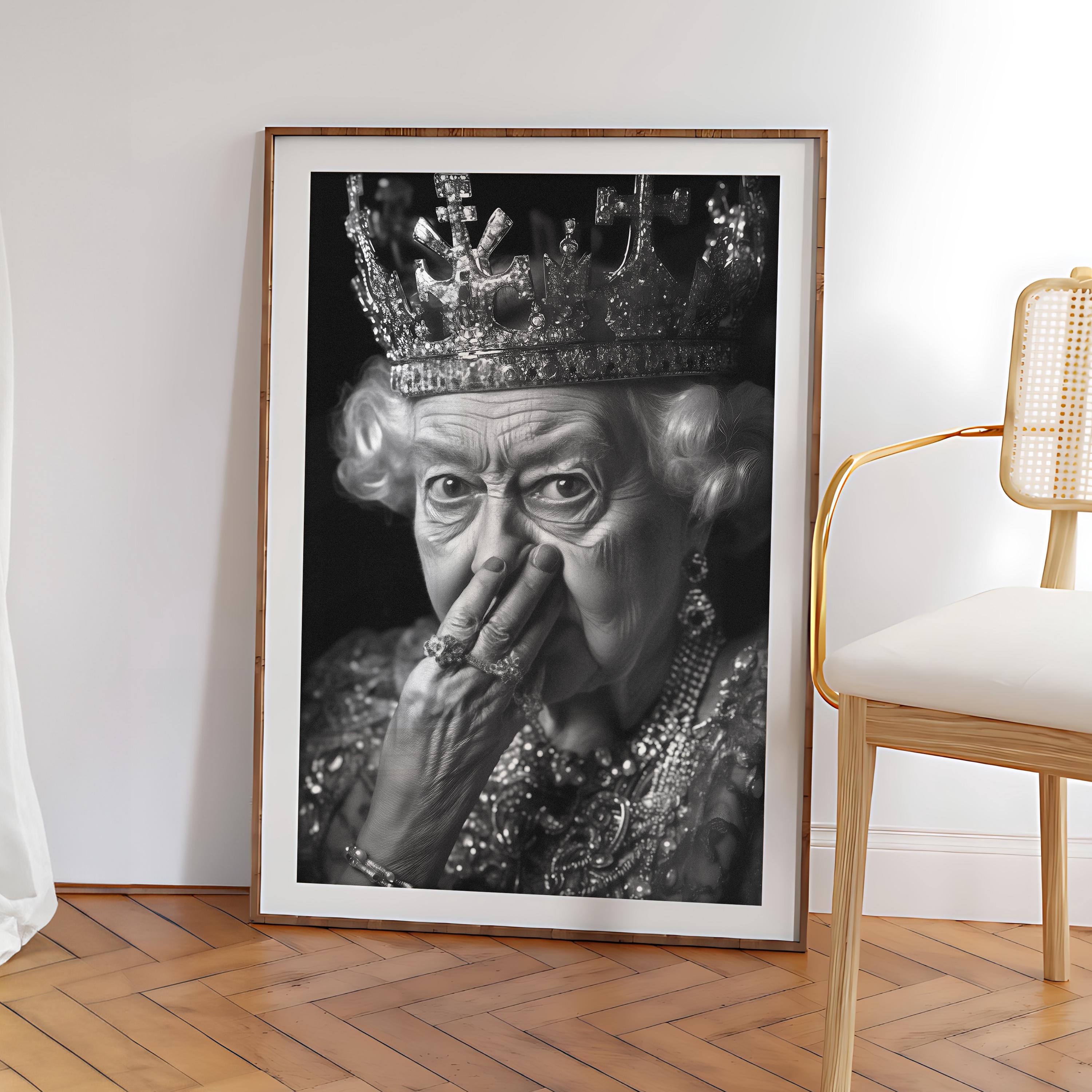 Funny Bathroom Print, Bad Smell Fun Poster, Vintage Queen Wall Art ...