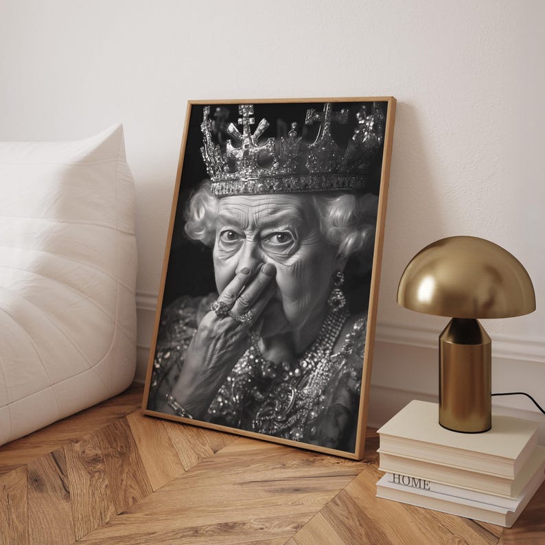 Funny Bathroom Print, Bad Smell Fun Poster, Vintage Queen Wall Art ...