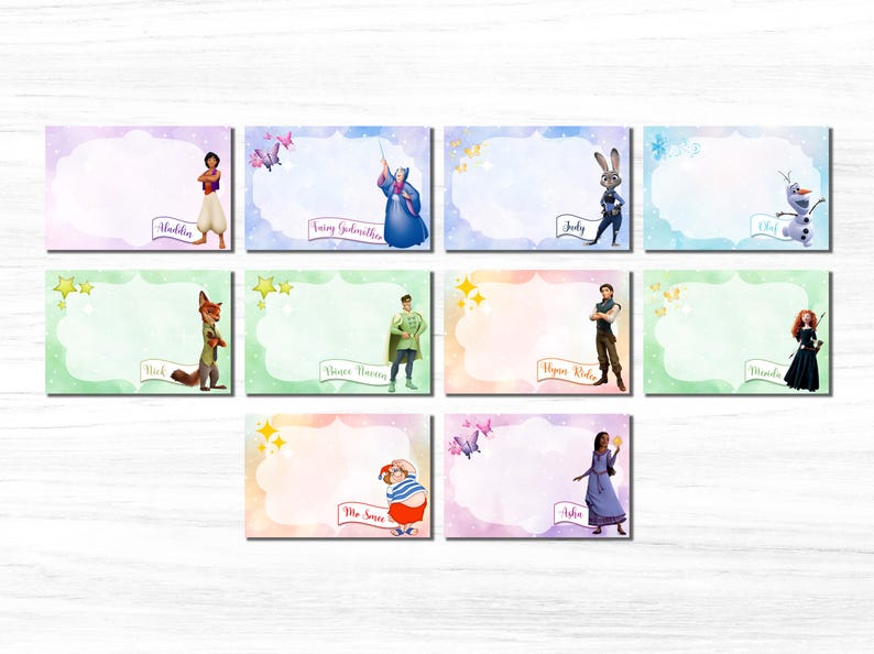 Printable Autograph Book, Theme Park Personalised Character Autograph ...
