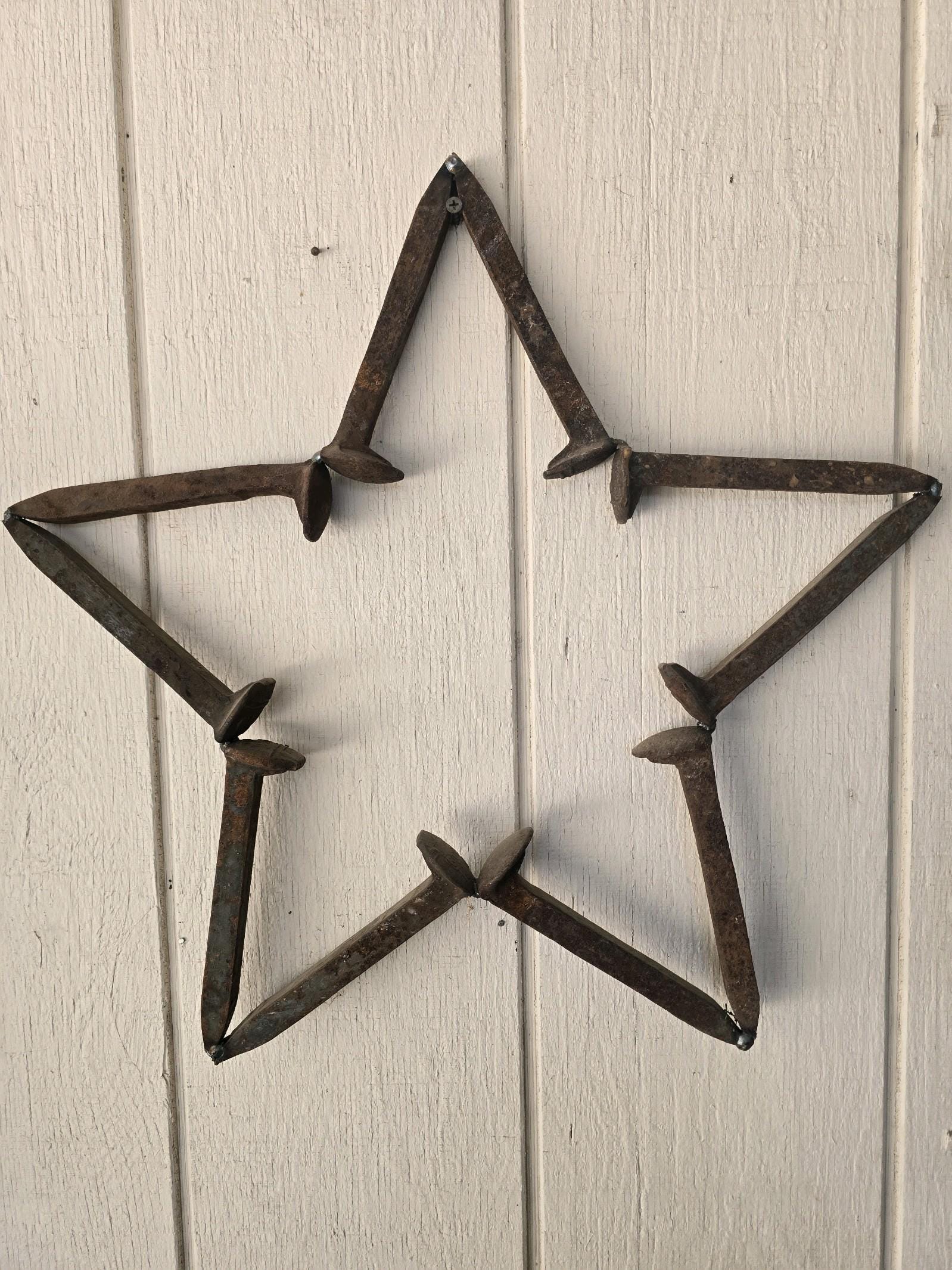 Railroad Spike Star - Etsy