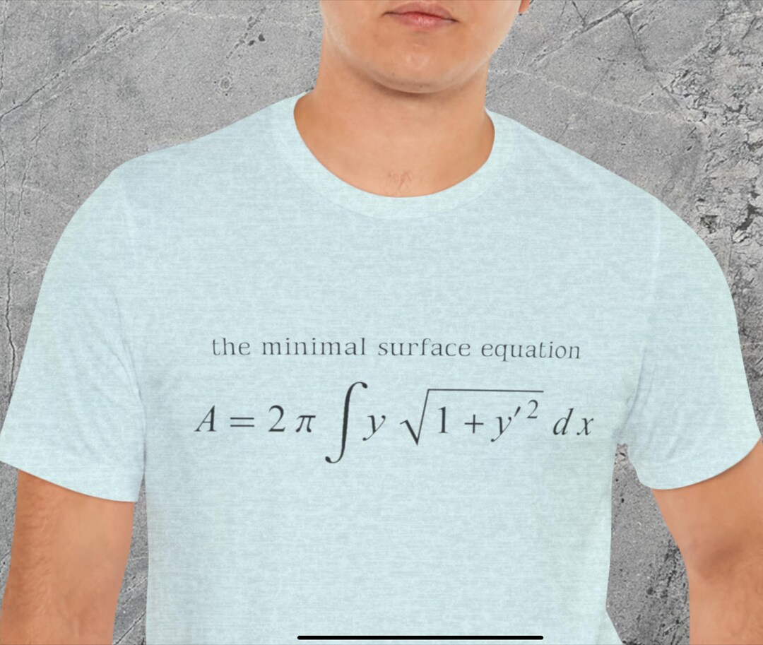 The Minimal Surface Equation Formula 2 Shirt Gift for the Nerd or Geek ...