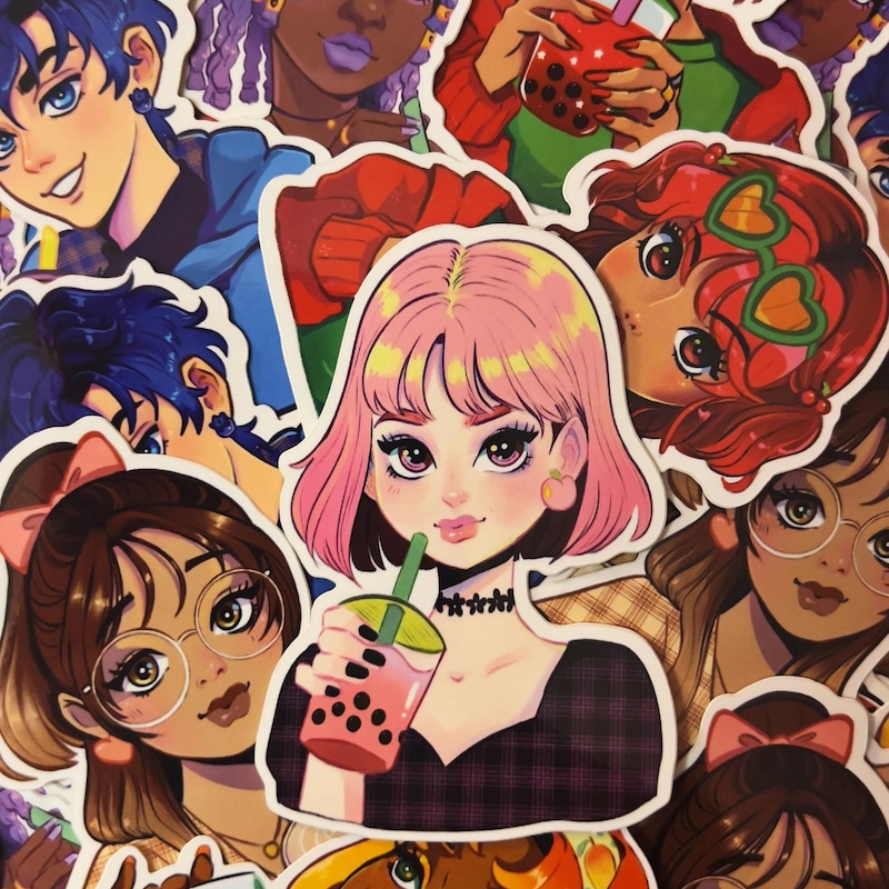 Boba Tea Sticker - Etsy