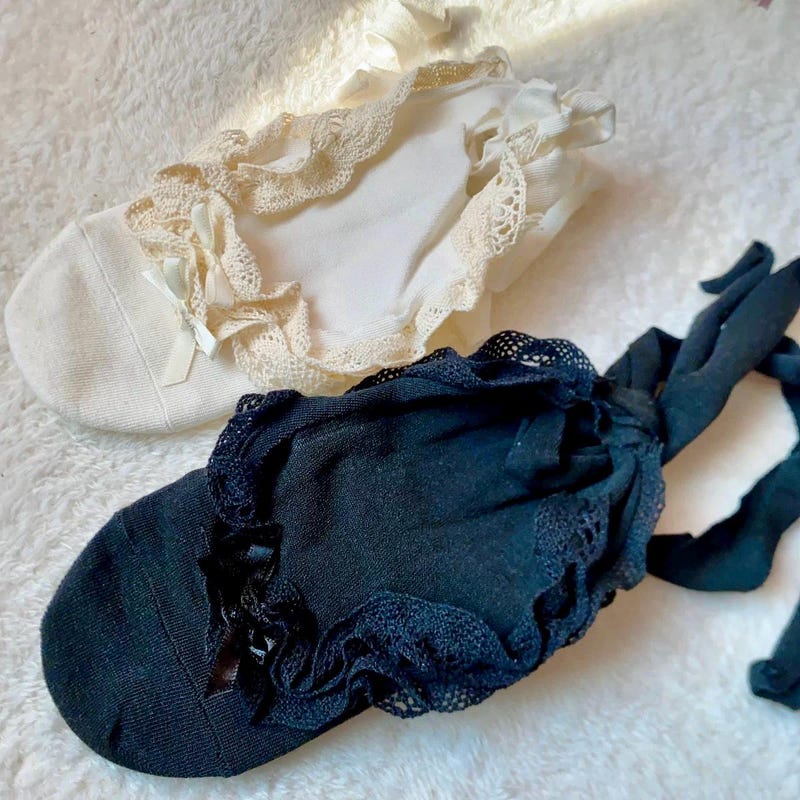 Lace Slip on Socks - Etsy UK