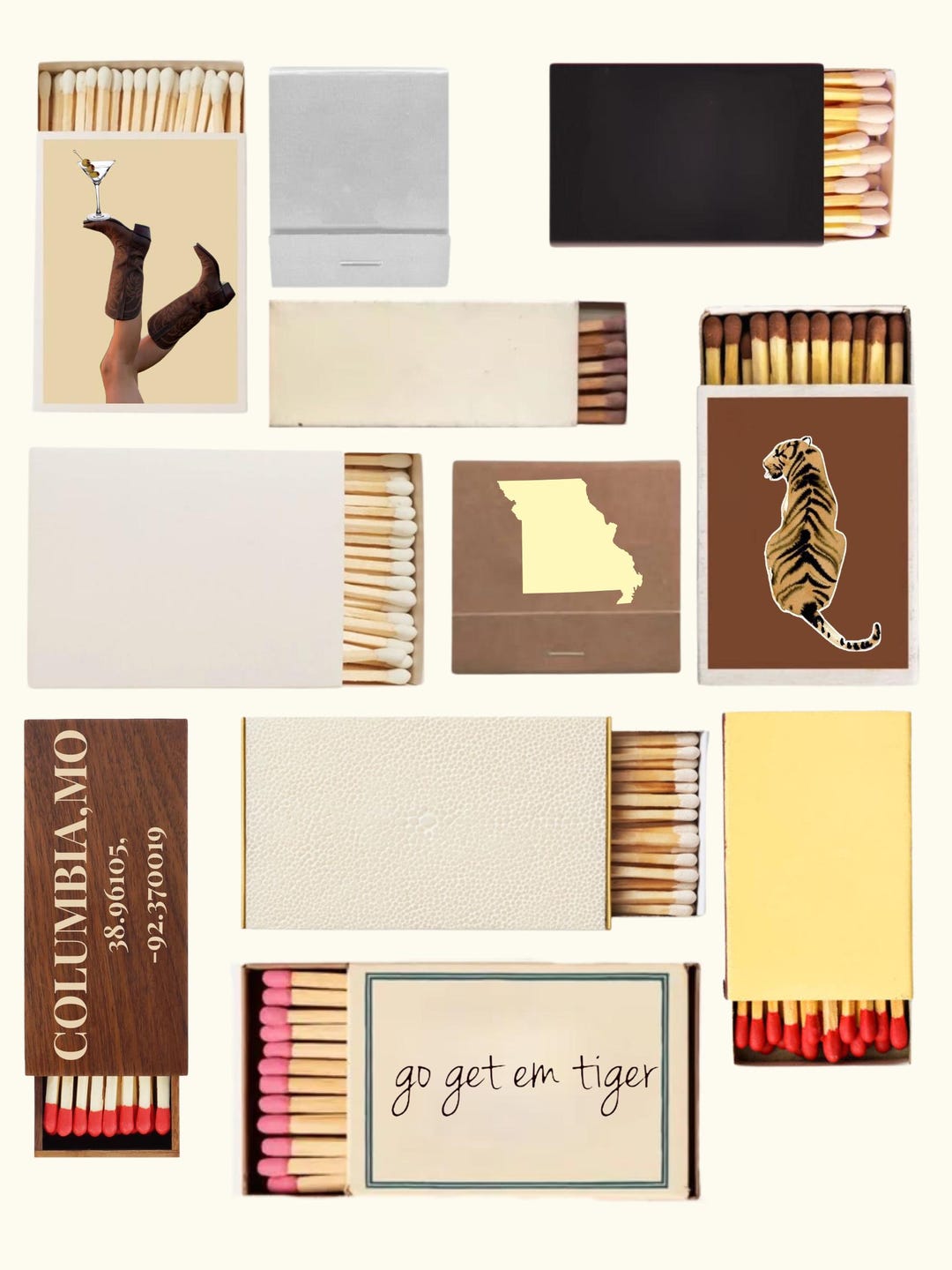 CUSTOM MATCHBOX MATCHBOOK Collage (couples, College, Gifts, Etc.) - Etsy