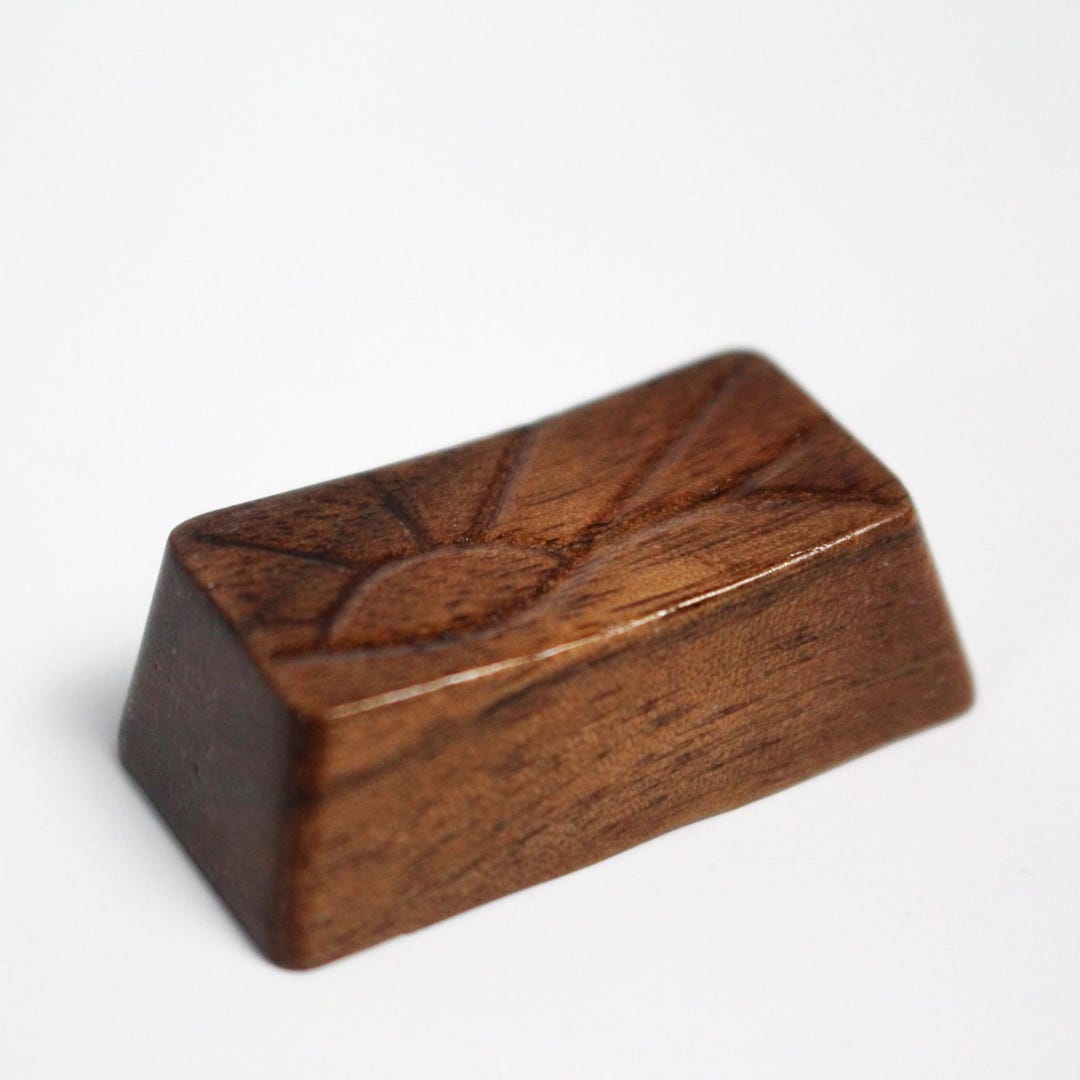 Wooden Engraved Walnut Keycap Set - Custom Handmade Artisan Walnut Wood ...