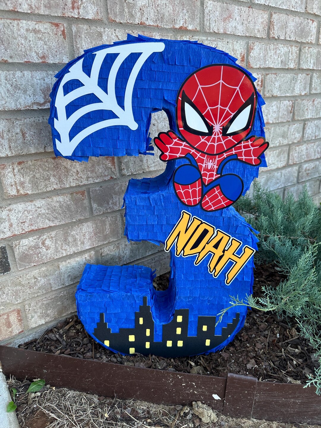 Spider-man Number Inspired Personalized Handmade Piñata - Etsy