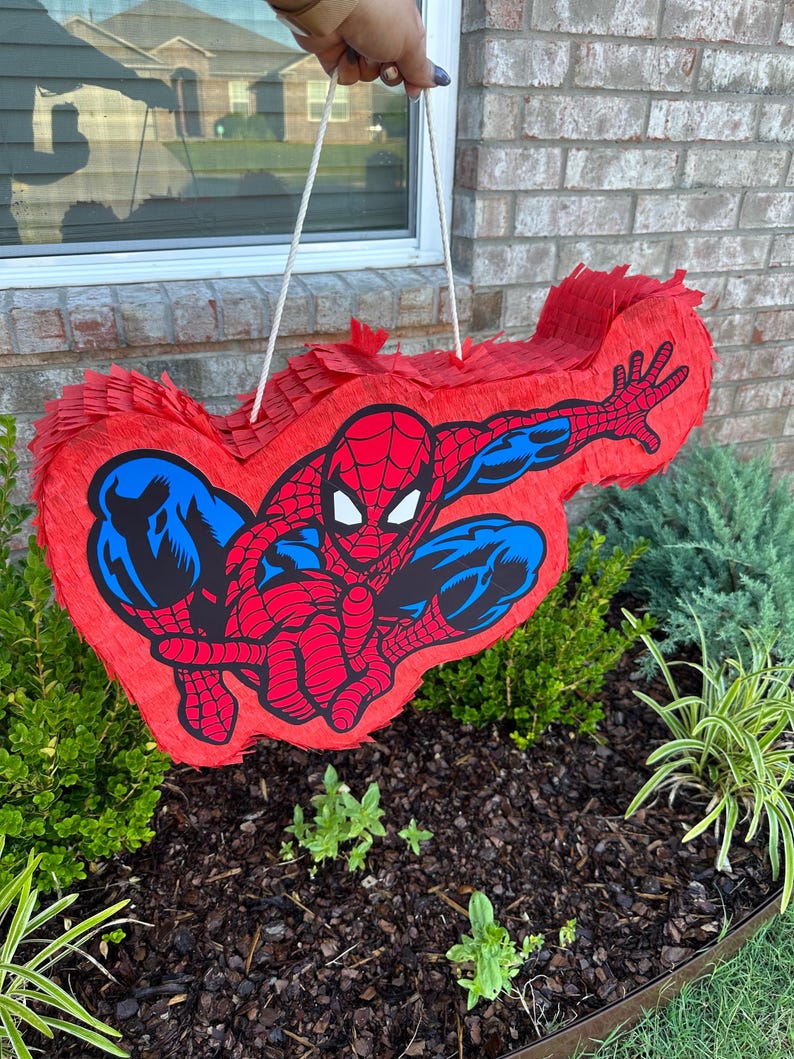 Spider-man Inspired Personalized Piñata - Etsy
