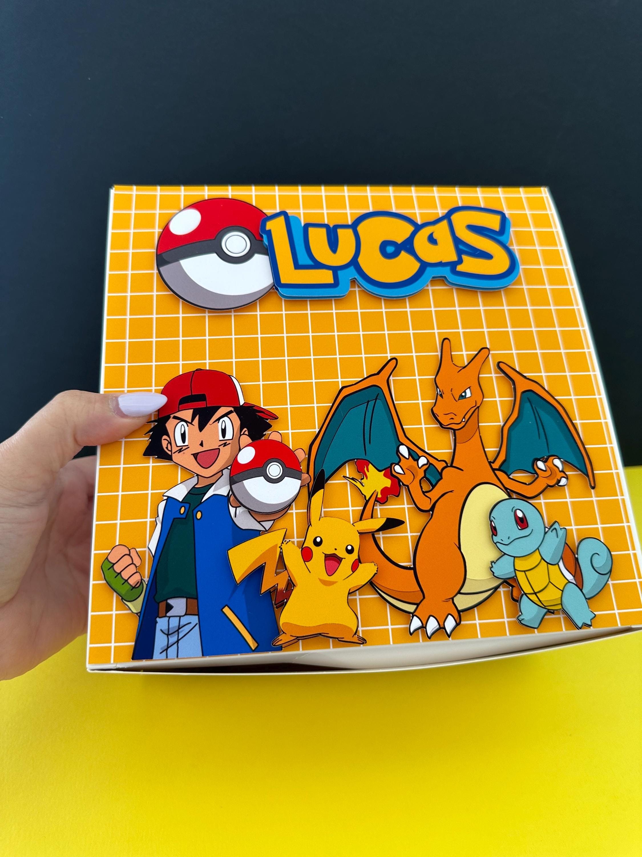 Pokémon Pikachu Inspired Personalized Gable Box Party Favors - Etsy