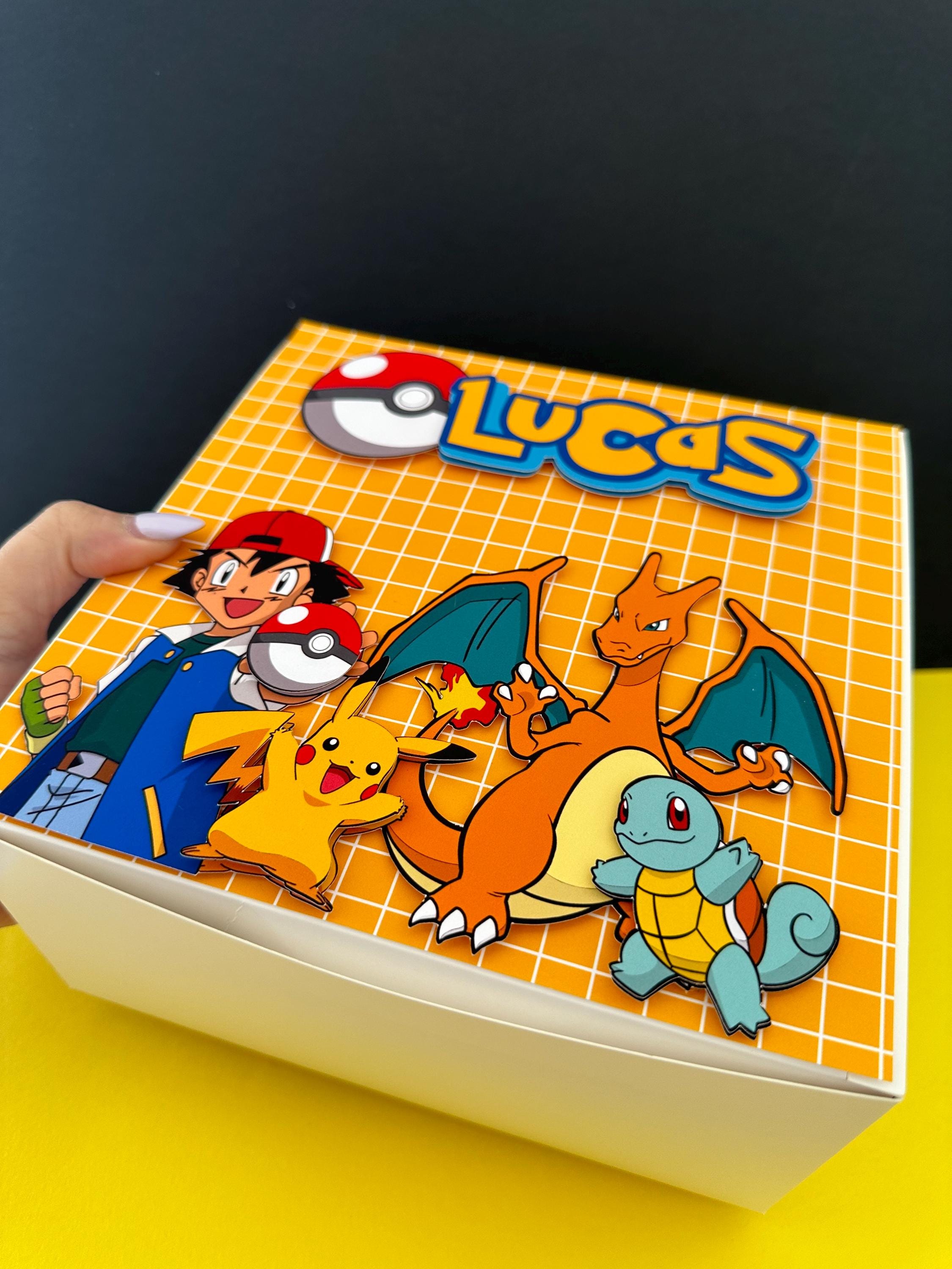 Pokémon Pikachu Inspired Personalized Gable Box Party Favors - Etsy