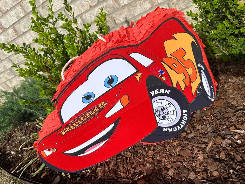 Lightning Mcqueen Cars Inspired Personalized Piñata - Etsy