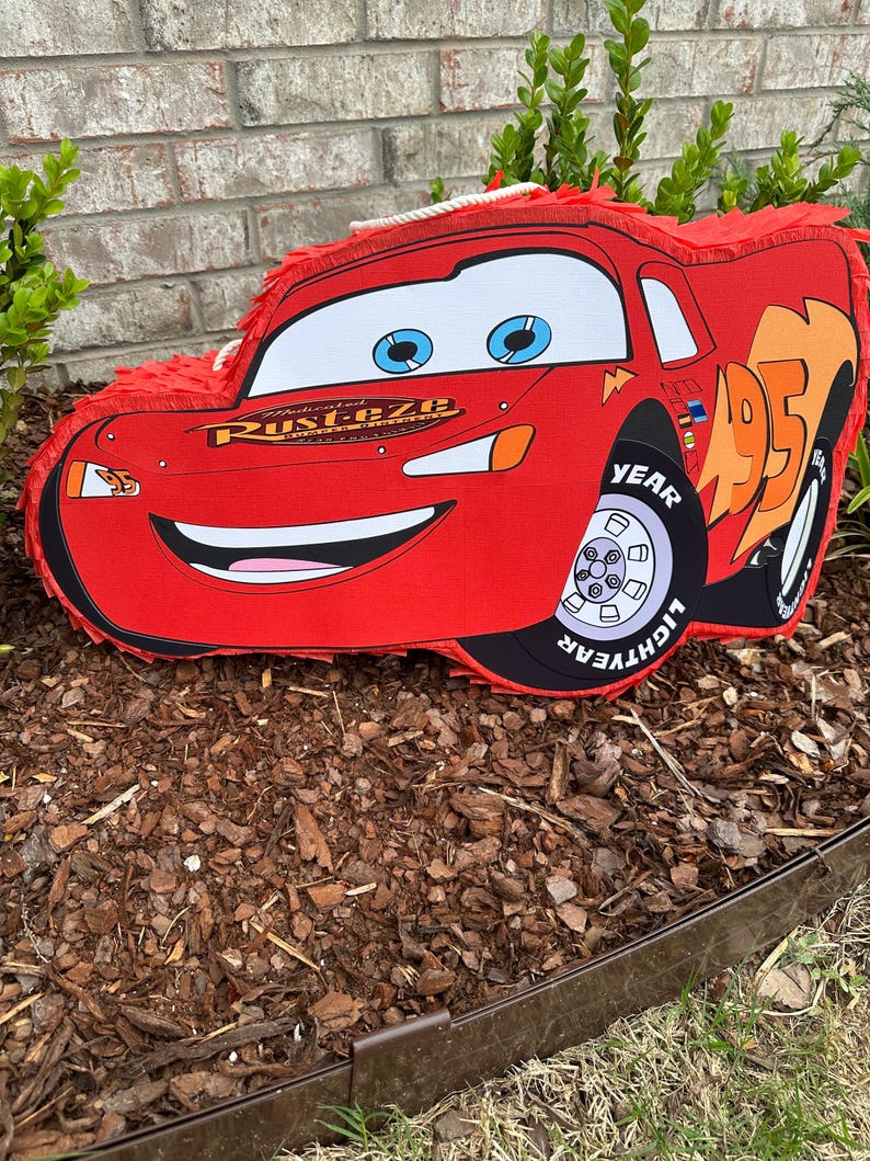 Lightning Mcqueen Cars Inspired Personalized Piñata - Etsy