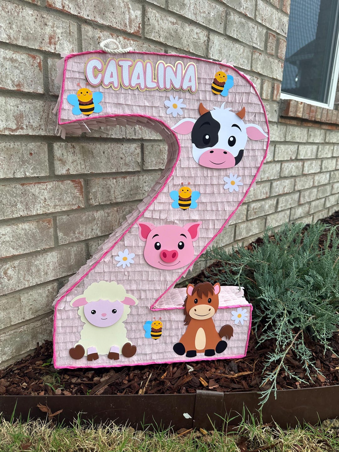 Cute Farm Animals Inspired Personalized Piñata - Etsy