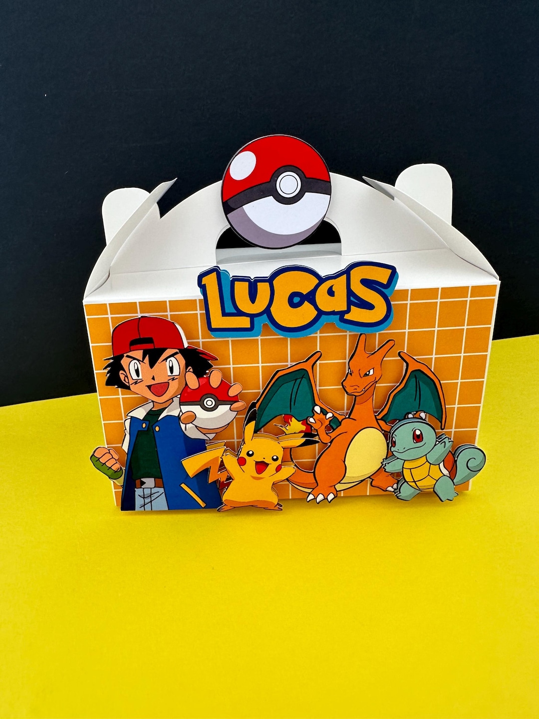 Pokemon Pikachu Inspired Personalized Gable Box Party Favors - Etsy