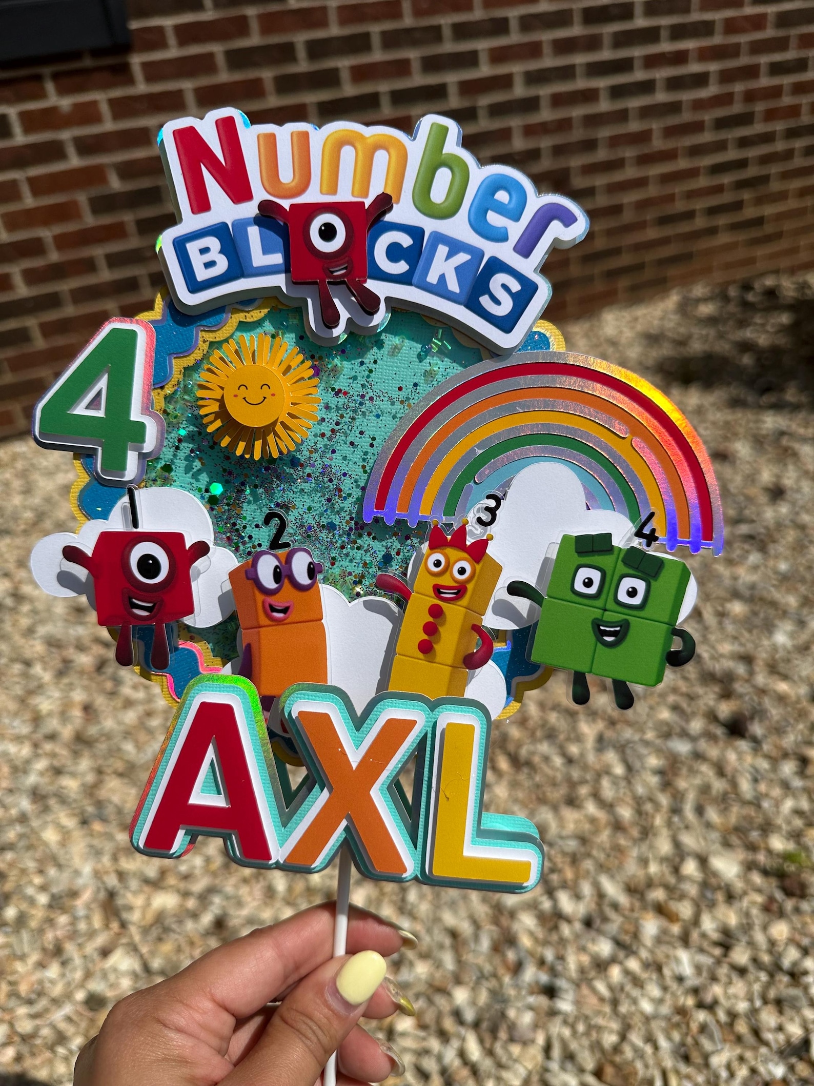 Numberblocks Inspired Personalized Cake Topper Party Decoration - Etsy
