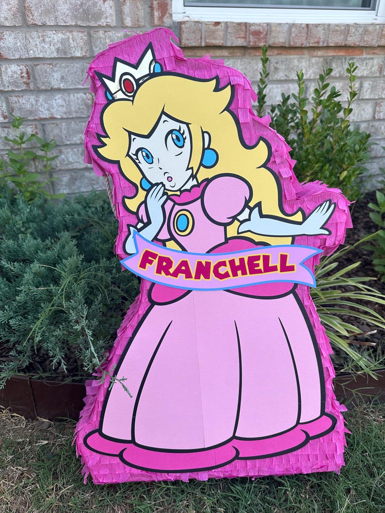 Peach Princess Inspired Personalized Piñata - Etsy