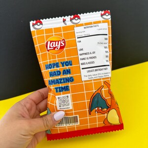 Pokémon Pikachu Inspired Personalized Party Chip Bag - Etsy