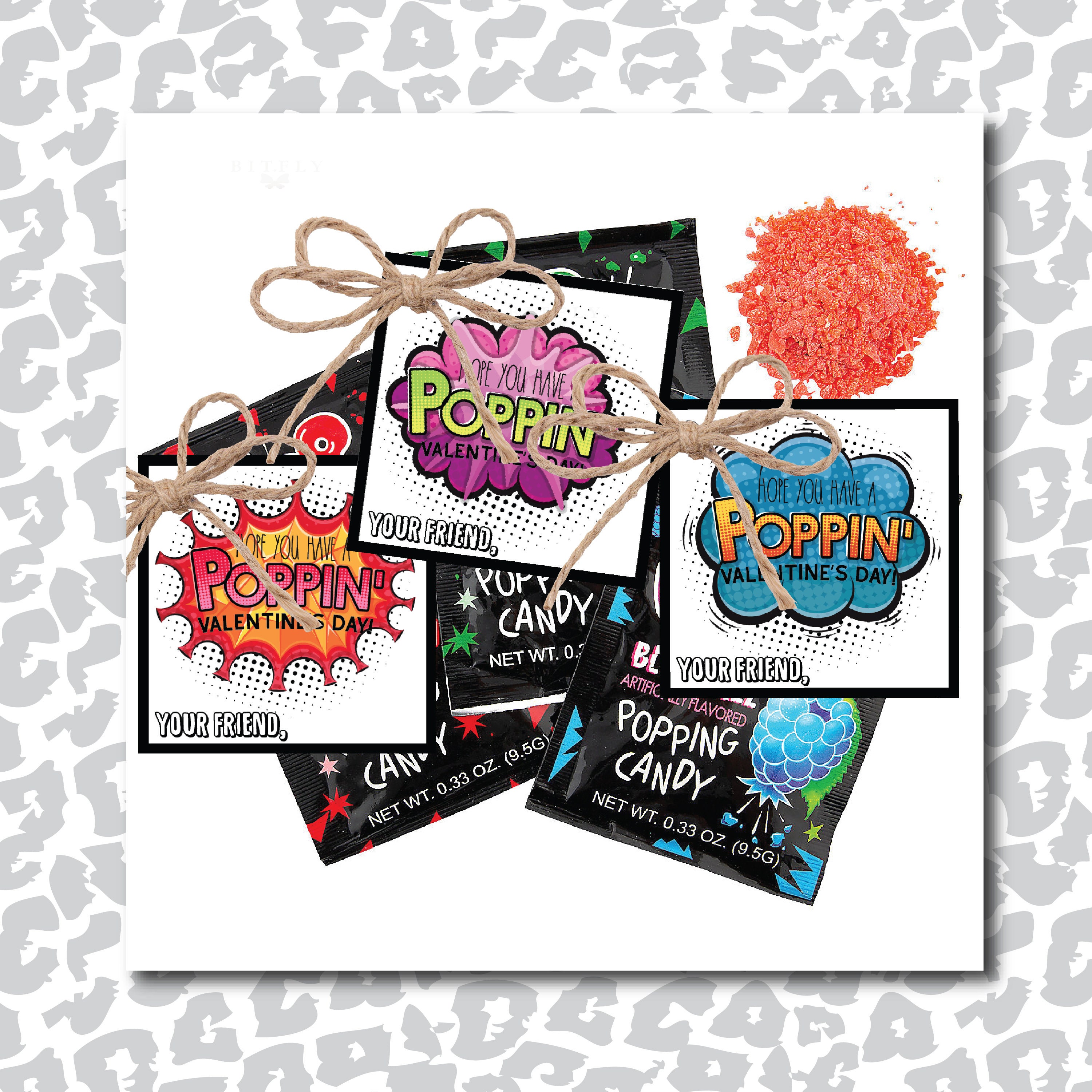 Canva Editable POPPIN Valentine's Day Printable, Pop Rocks Valentine ...