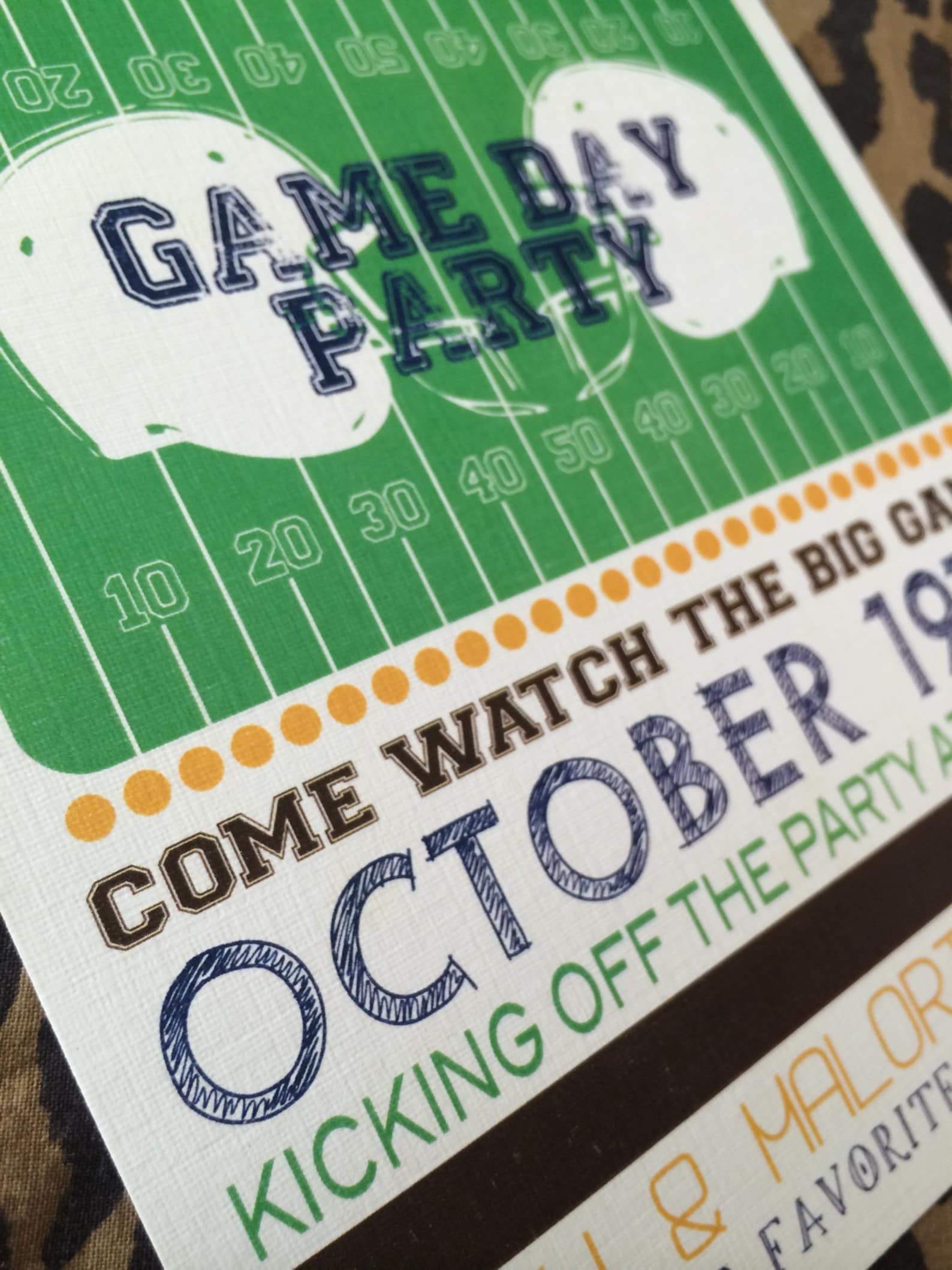 DIY Football Game Day Party Invitations to Invite Over All - Etsy