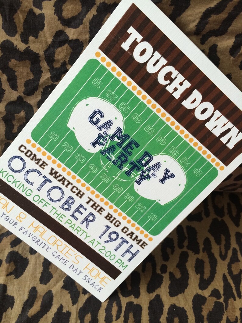 DIY Football Game Day Party Invitations to Invite Over All Your Friends ...