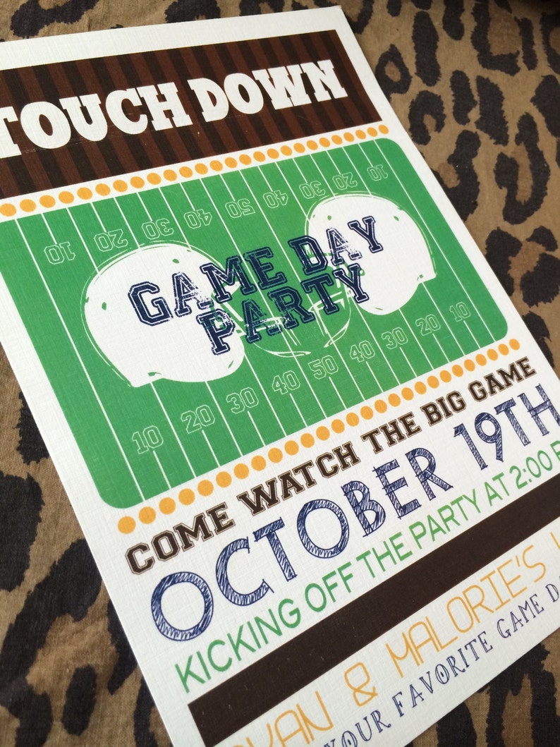 DIY Football Game Day Party Invitations to Invite Over All Your Friends ...