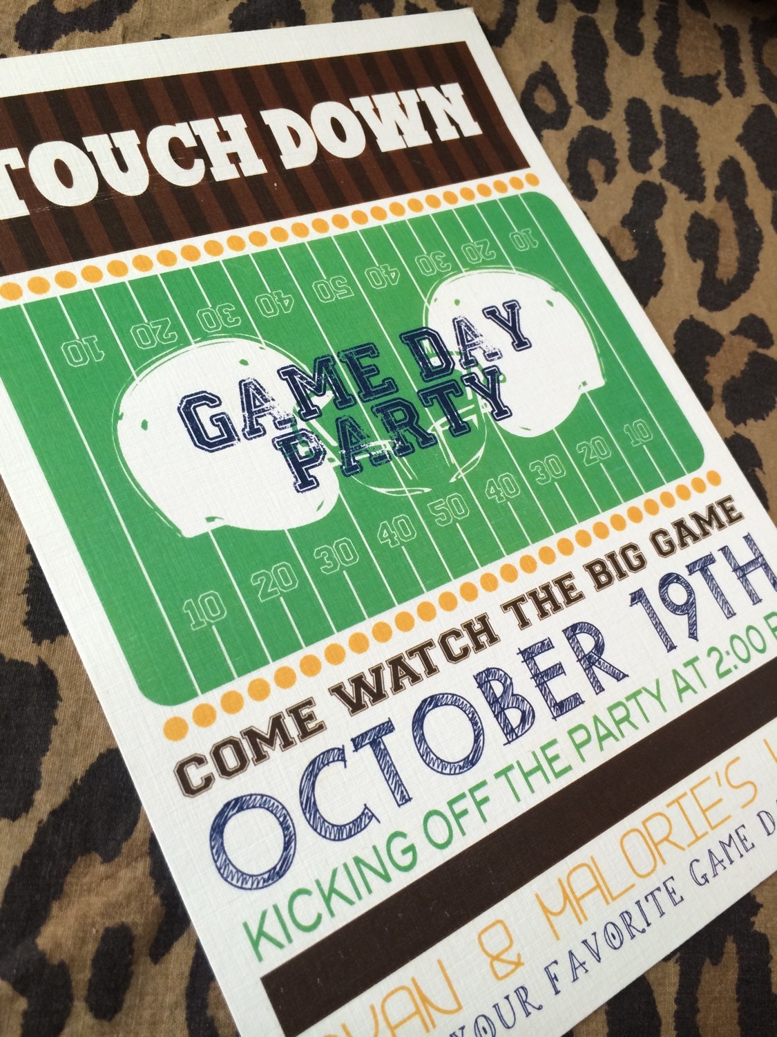 DIY Football Game Day Party Invitations to Invite Over All Your Friends ...