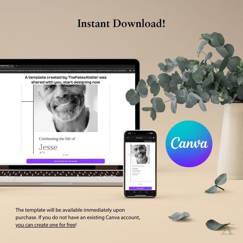 Sleek Minimalist Funeral Prayer Card Template Printable Funeral Favor Catholic Mass Editable ...