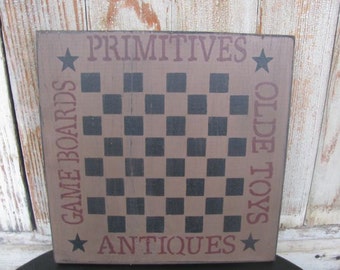 Primitive Game Board | Etsy