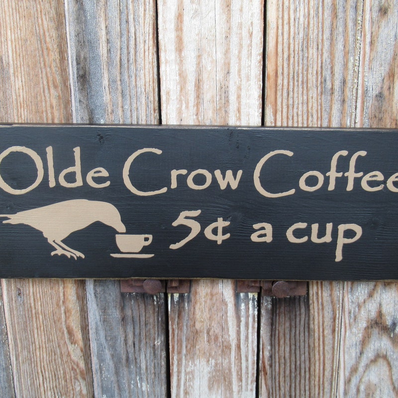 Primitive Crow Signs - Etsy