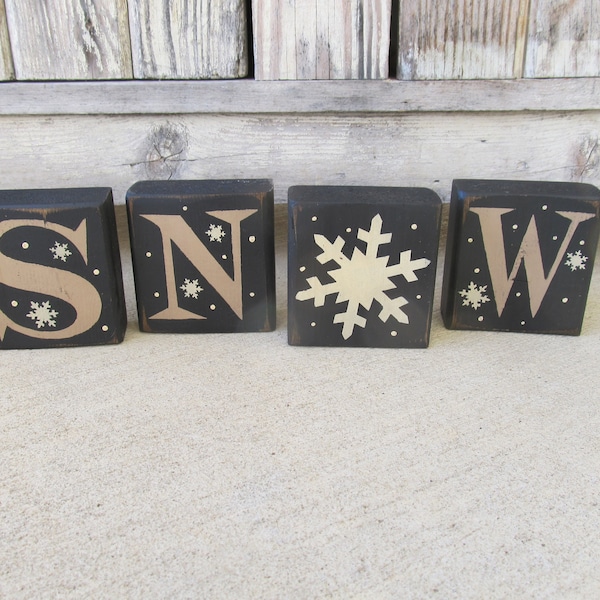Christmas Block Letters - Etsy