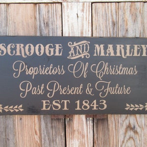 Primitive Christmas Scrooge and Marley A Christmas Carol Christmas Hand ...