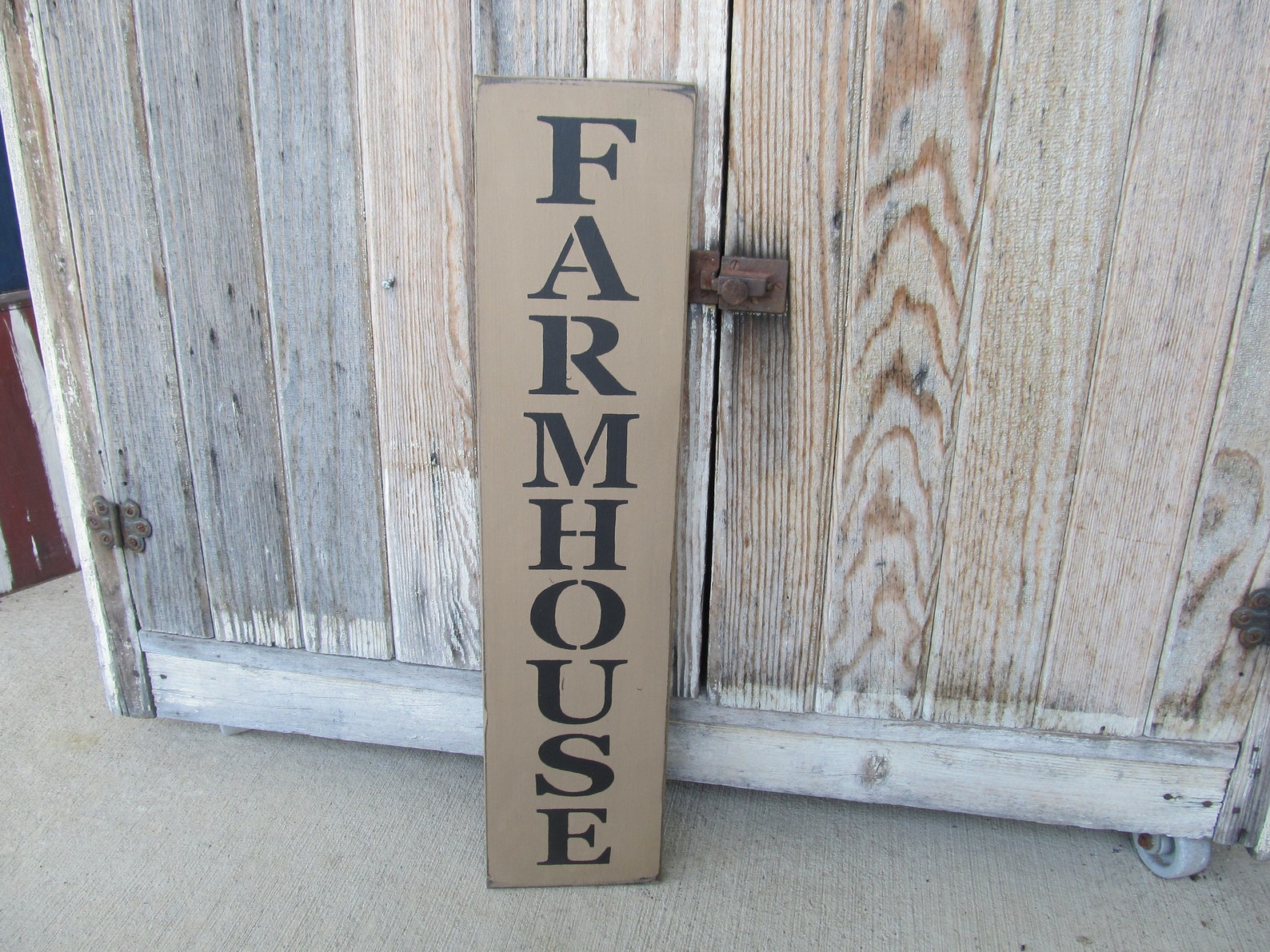 Primitive Vertical Farmhouse Hand Stenciled Wooden Sign With - Etsy