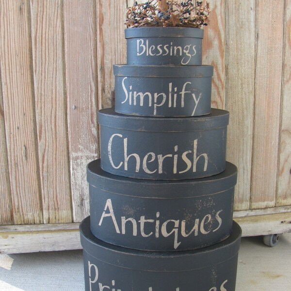 Primitive Box - Etsy